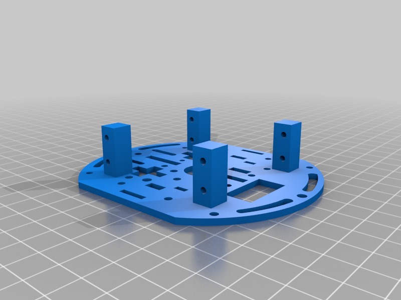 Free 3D file Circular Robotics Chassis (Three-Layer) 🔌・3D printer model ...