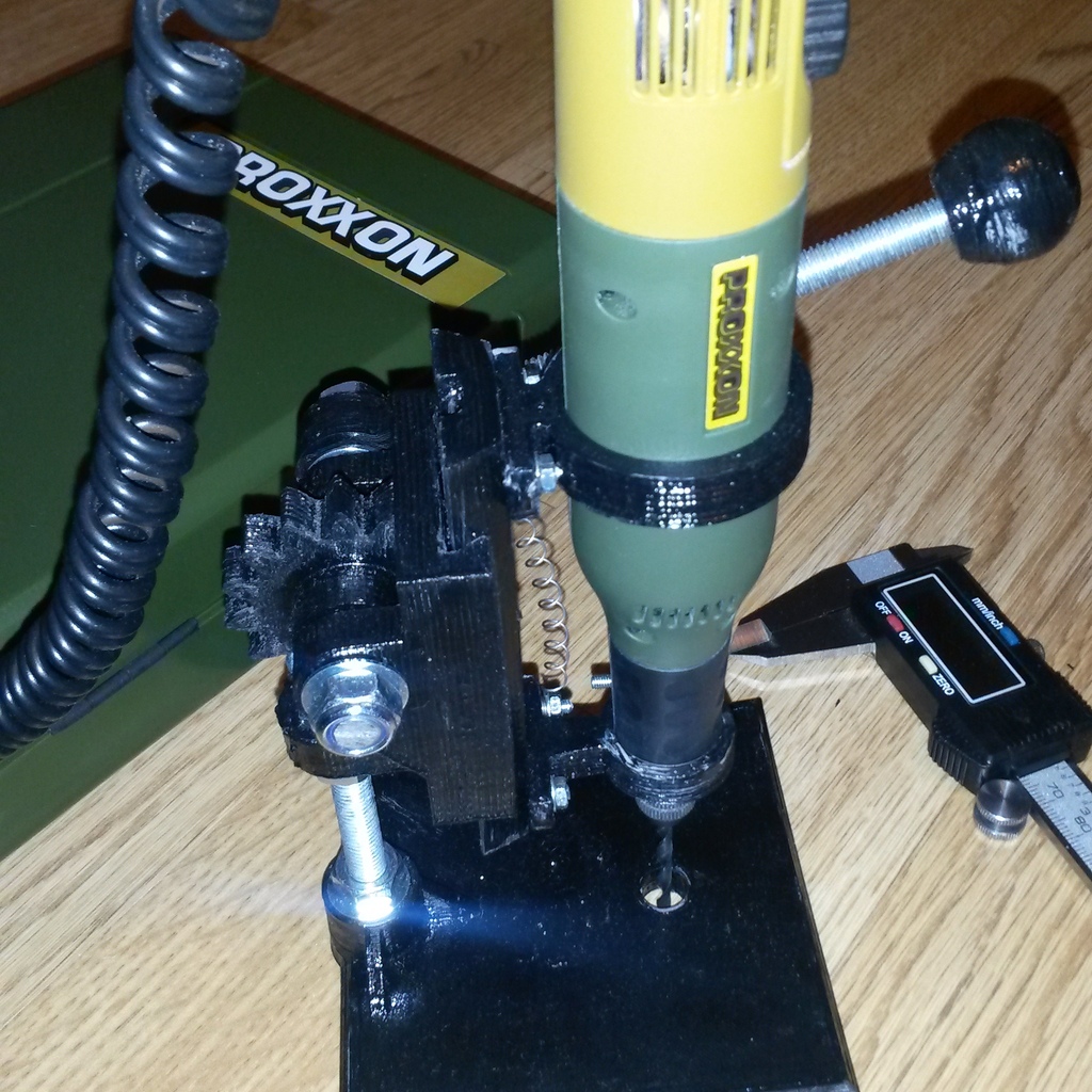 Free 3D file Mini Drill Press for Proxxon Micromot 50 👽・3D printing ...