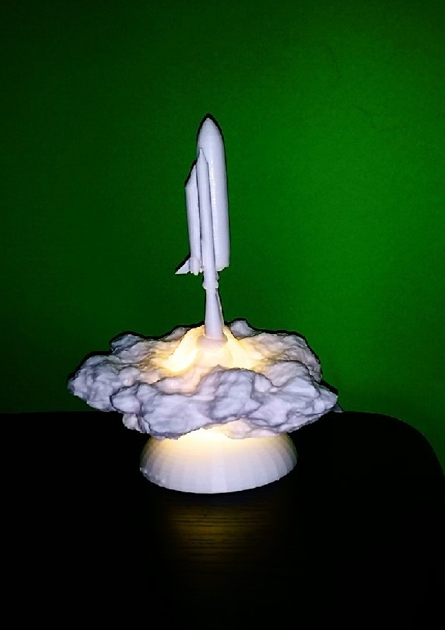 Free 3D file Space Shuttle Lift Off Lamp・Design to download and 3D ...
