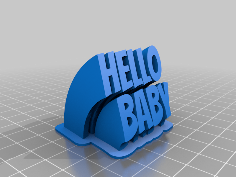 Free 3D file Baby Shower Standup・3D printing model to download・Cults