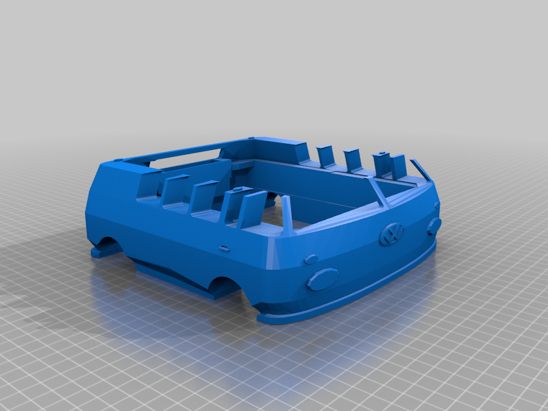 Free STL file Volkswagen Bus XXL aperitif・Model to download and 3D ...