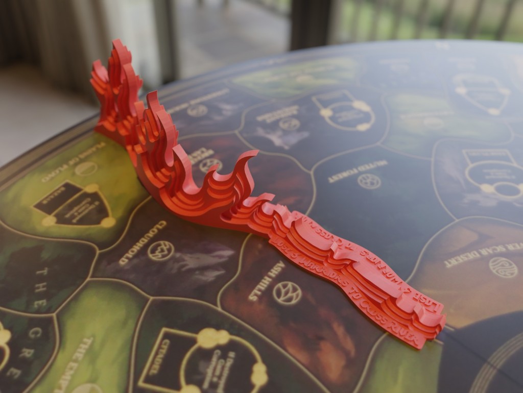 Free STL file Return to Dark Tower: Curved Rivers of Fire 🔥・3D ...