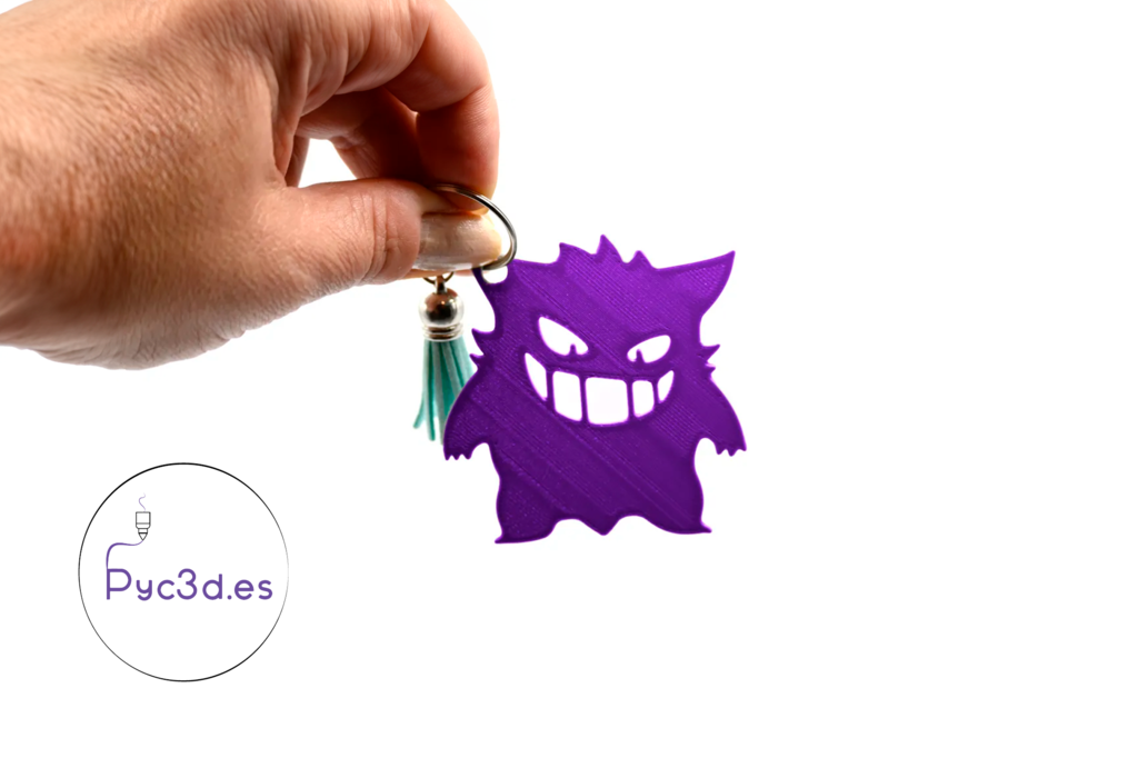 Free STL file GENGAR SMILING KEYRING 🗝️・3D printer design to download・Cults