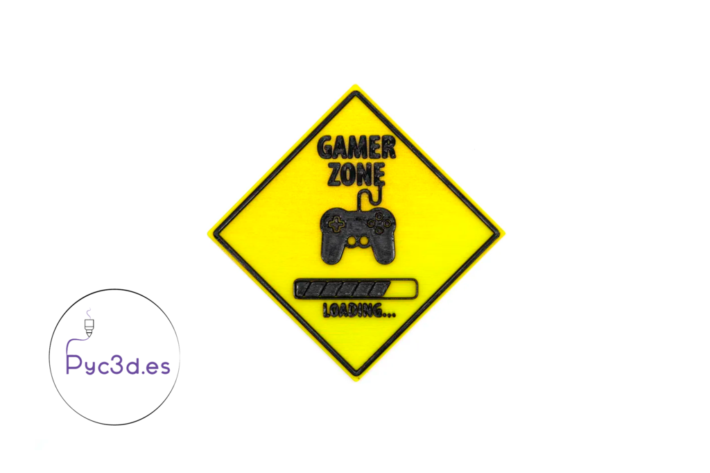 Free STL file GAMER ZONE SIGNAL 🖼️・3D printable object to download・Cults