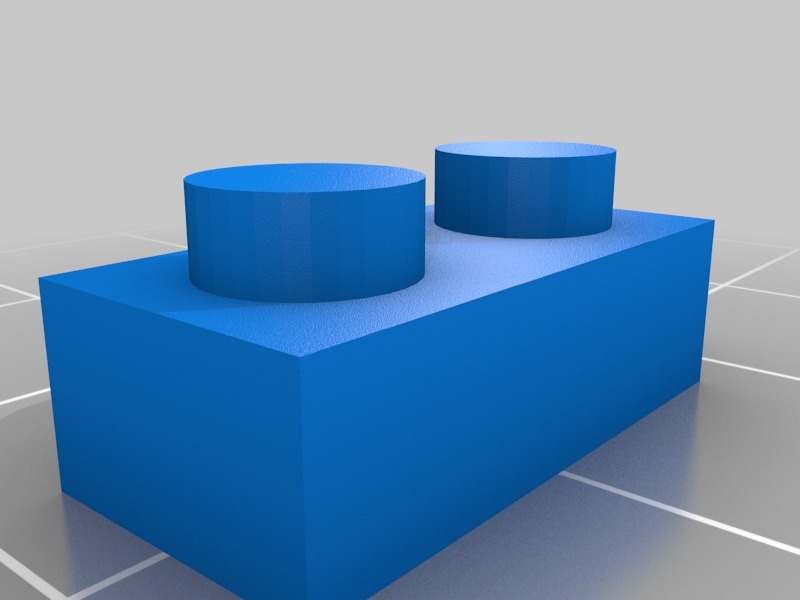 Free 3D file 2x1x0.5 Lego Brick・Object to download and to 3D print・Cults