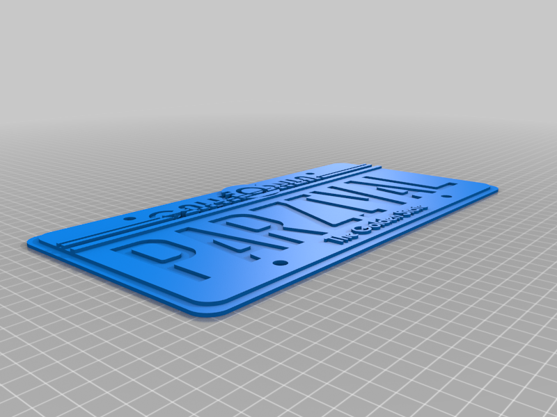 Free 3D file Ready Player One Parzival License Plate 🚩・3D print design ...