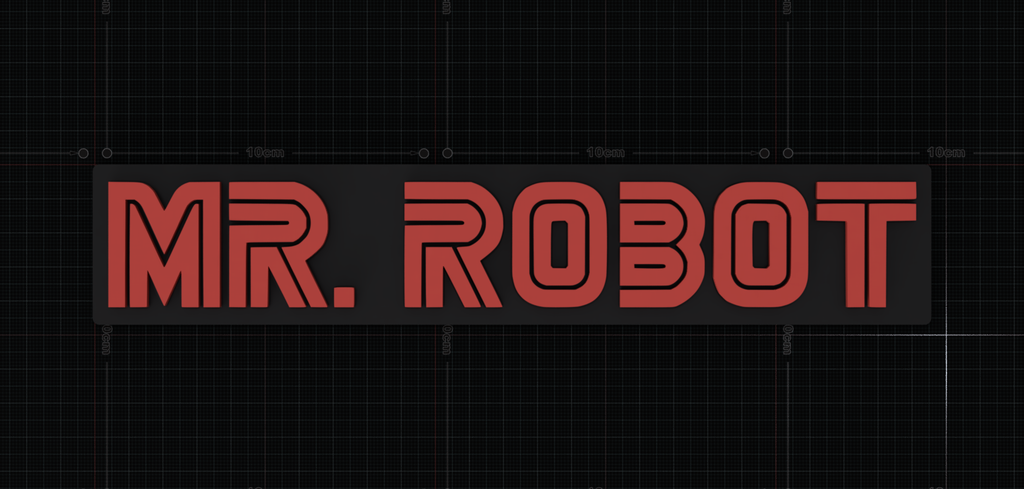 Free 3D file Mr. Robot Sign 🤖・3D print model to download・Cults