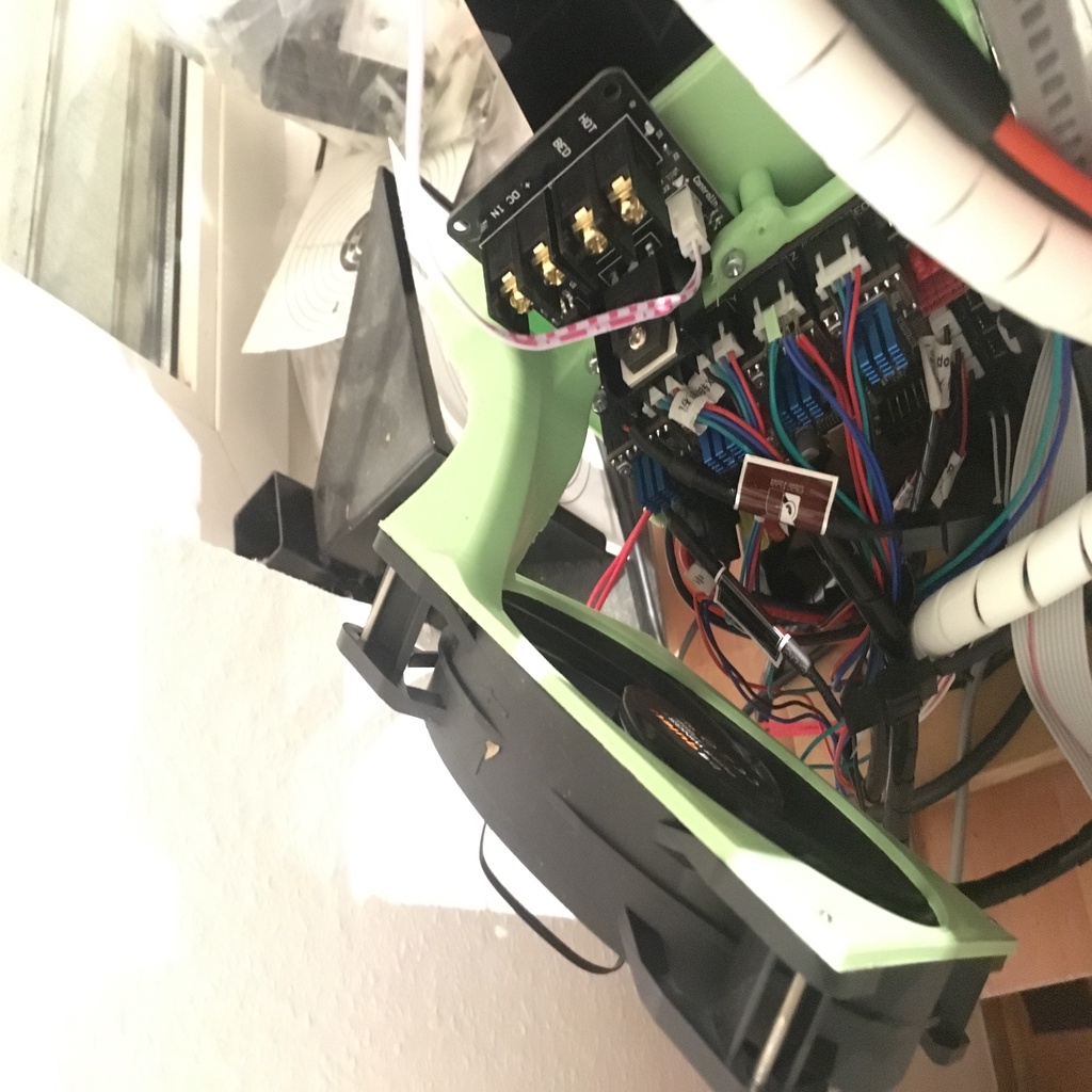 Free 3d File Anet A8 Bigtreetech Skr 1 3 Motherboard Mount Minimalistic 120mm Fan Mount・3d