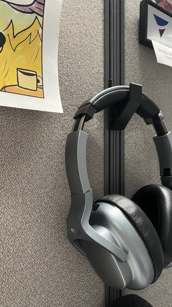 Free 3D file Cubicle Headphones Hanger 🎧・3D printable design to ...