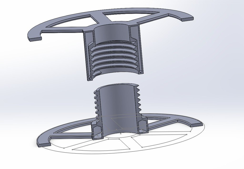 Free 3D file Filament spool (empty inside)・3D printable model to ...