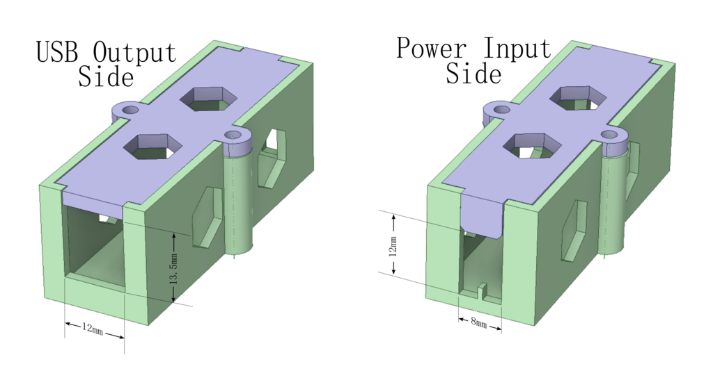 Free 3D file 2 USB Port DC-DC Power Converter Case・3D printing idea to ...