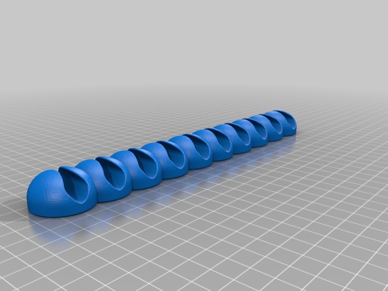 Free 3D file Cable Holder - 10 Spots・3D printing template to download・Cults