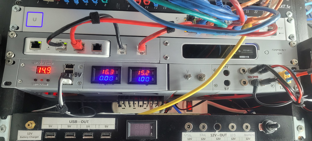 Fichier STL gratuit Rack unifi 1U pour USG3 et Cloudkey 2Gen 🧞‍♂️ ...