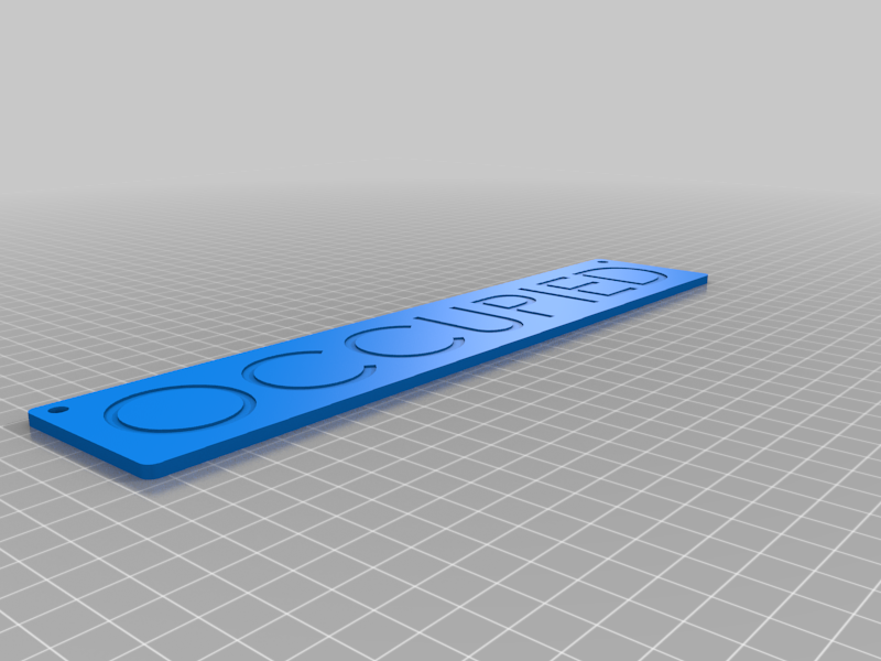 Free 3D file Occupied/Vacant sign・3D printing idea to download・Cults