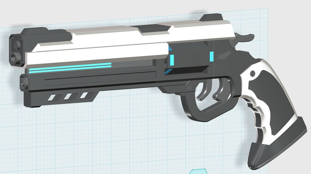 Fichier STL RWBY - Revolver General Ironwoods 🎭・Design pour imprimante ...