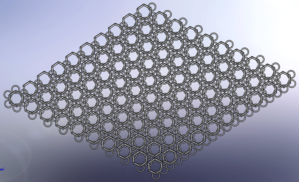 Free 3D file Hexagon Fabric・3D printing idea to download・Cults