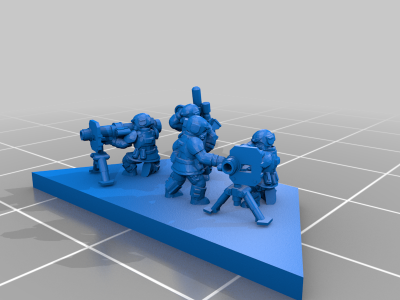 Free 3D file Half-Hex Infantry Stands (4person, 2x RCLR) 🎲・3D printing ...