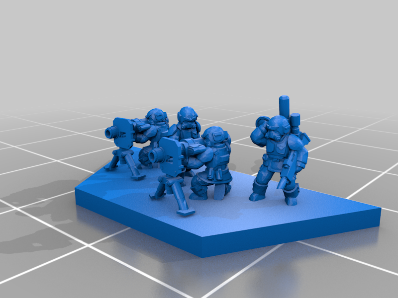 Free 3D file Half-Hex Infantry Stands (4person, 2x RCLR) 🎲・3D printing ...