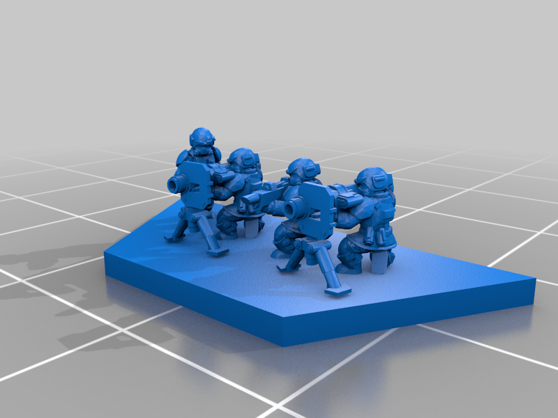 Free 3D file Half-Hex Infantry Stands (4person, 2x RCLR) 🎲・3D printing ...