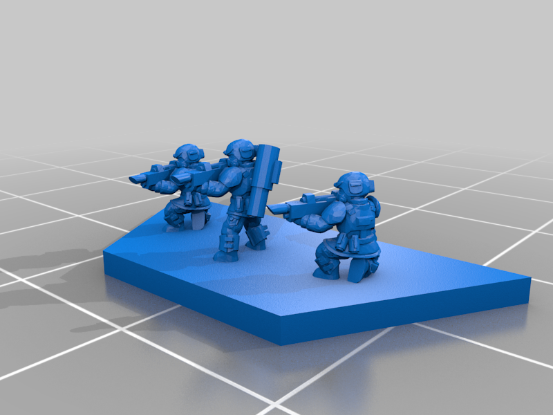 Free 3D file Half-Hex Infantry Stands (3person, Rfl/Rfl+LAW)・3D ...