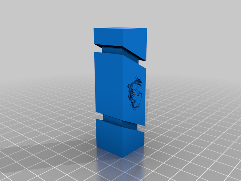 Free 3D file GPU Support MSI Logo・3D printer model to download・Cults