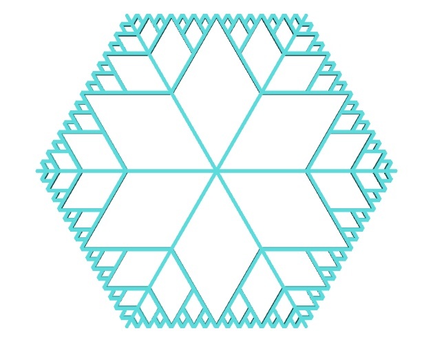 Free 3D file Parametric Fractal Snowflake・Model to download and 3D ...