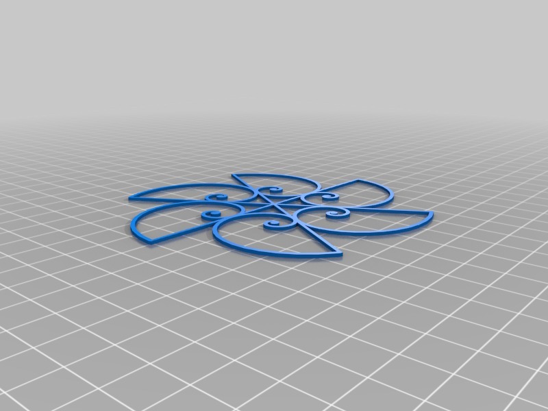 Free 3D file Parametric Golden Spiral Snowflake ️・Template to download ...