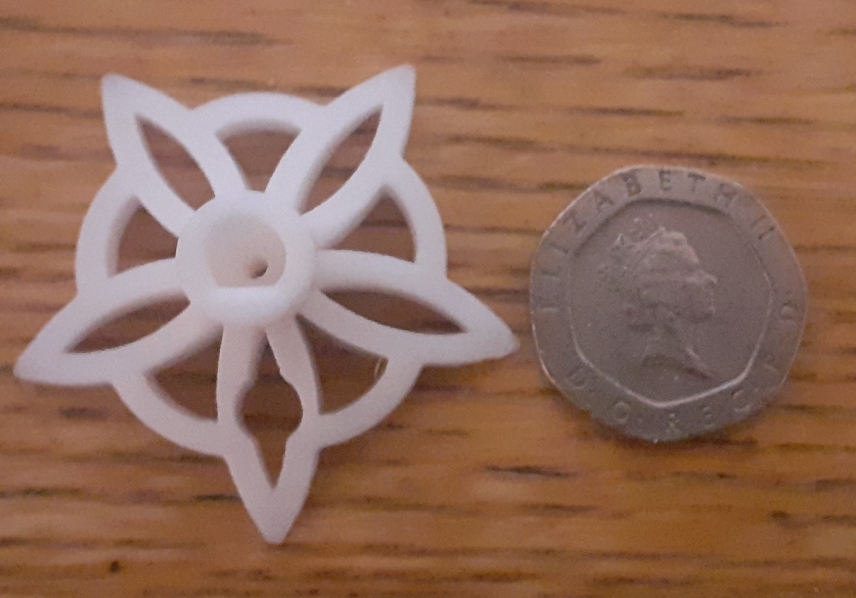 Free 3D file Floral extruder dial, 5mm shaft・3D printing design to ...