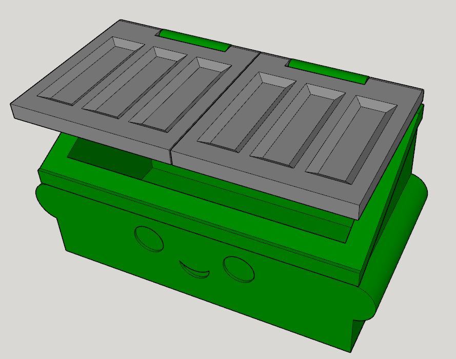 Free 3D file Happy Dumpster with Optional Fire 🔥・Template to download ...