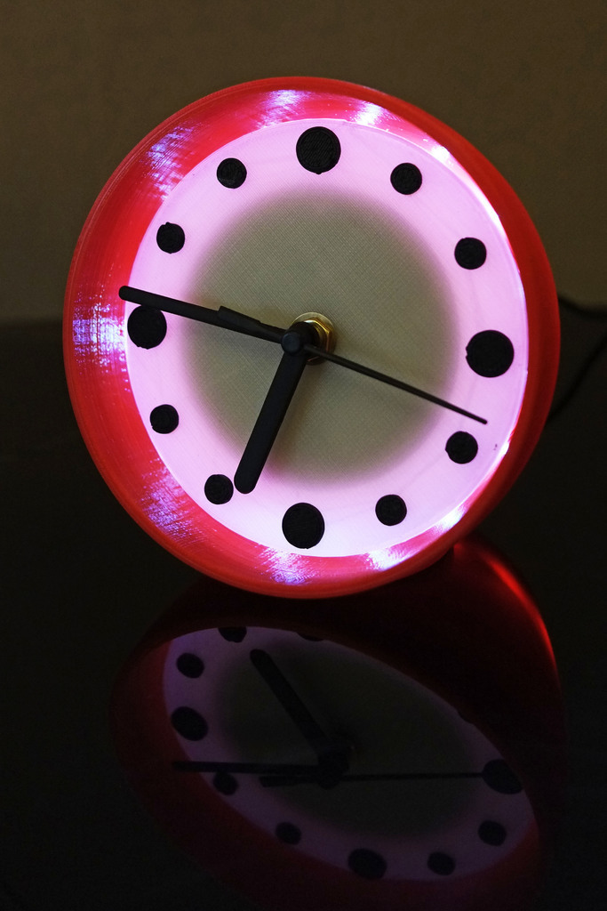 Free 3D file Illuminated clock 🕰️・3D print model to download・Cults
