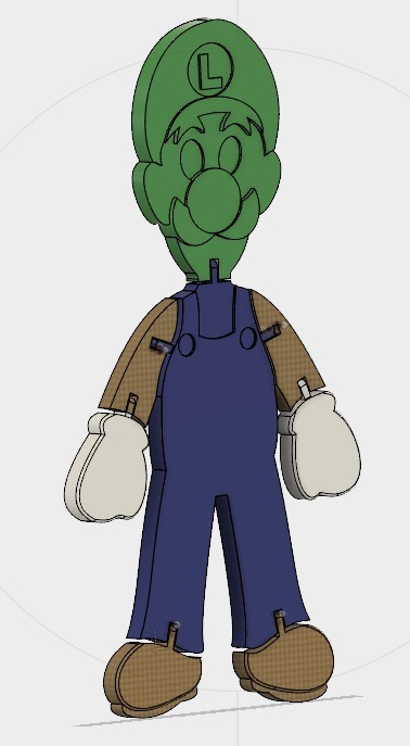 Free 3D file Articulated Luigi 🎲・3D print design to download・Cults
