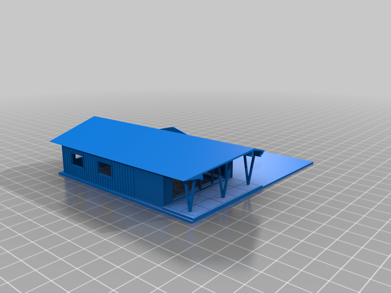 Free 3D file N Scale House・Template to download and 3D print・Cults