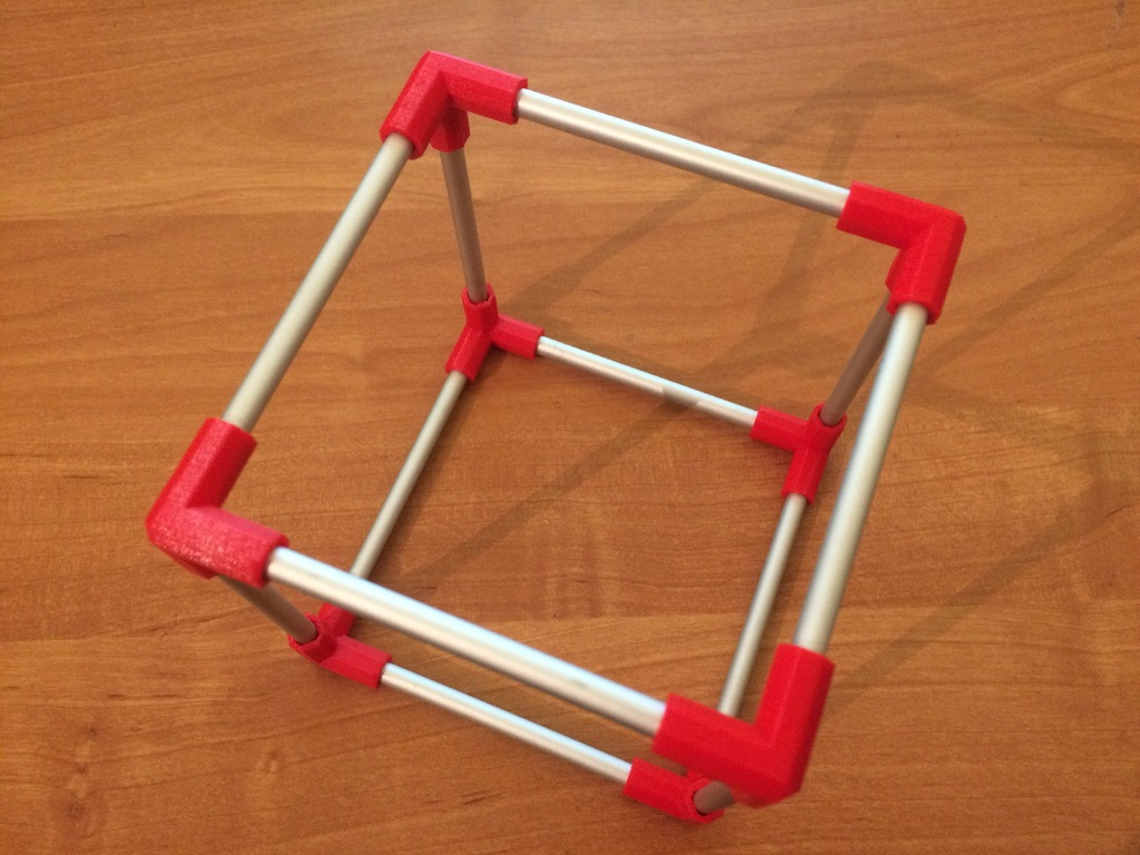 Free 3D file Just cube - aluminium rods and plastic・3D printable object ...
