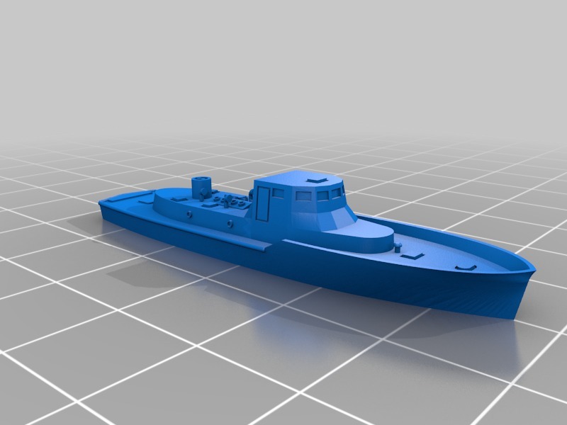 Free 3D file IJN Ab Tei River Gunboat/Soukou-tei (1/300) 🛥️・3D print ...