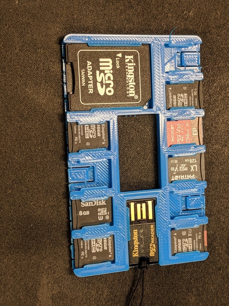 Free 3D file microSD wallet organizer・3D printable design to download・Cults