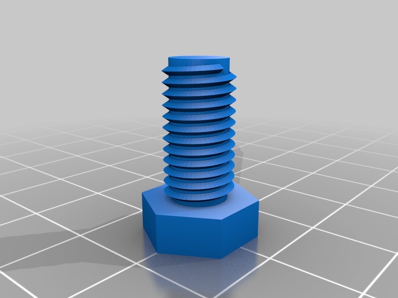 Free 3D file ISO Metric Bolt 8mm・3D printing design to download・Cults