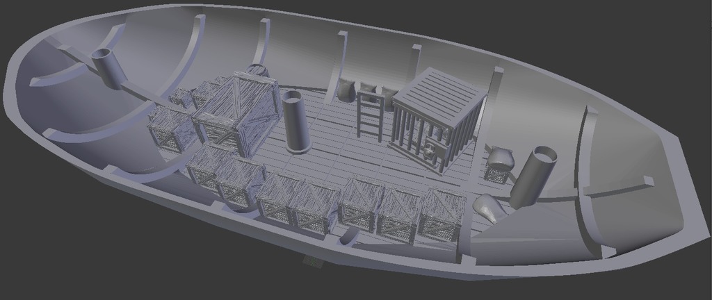 Free 3D file Pirate Ship (altered from OpenForge)・3D print model to ...