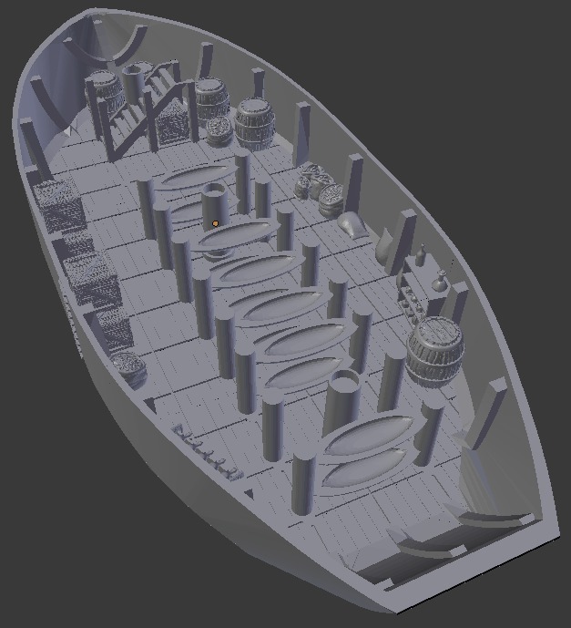 Free 3D file Pirate Ship (altered from OpenForge)・3D print model to ...