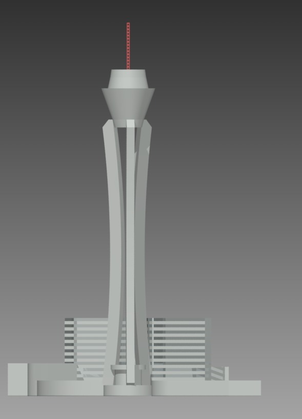 Free 3D file Las Vegas Stratosphere Hotel and Casino - The Tallest Free ...