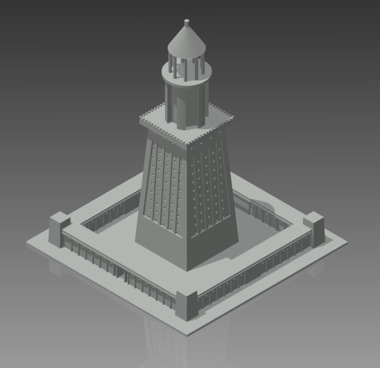 Free 3D file Lighthouse of Alexandria・Template to download and 3D print ...