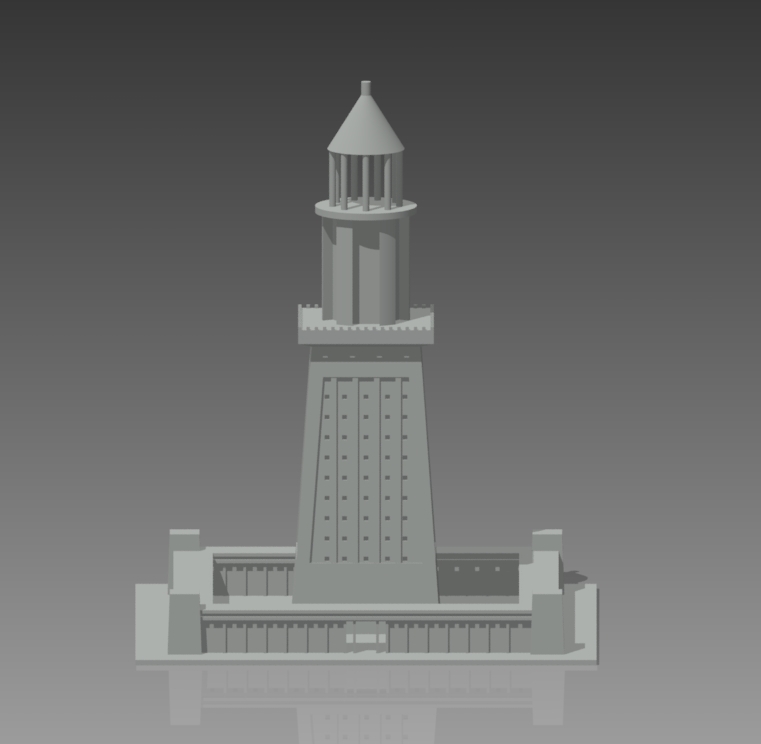 Free 3D file Lighthouse of Alexandria・Template to download and 3D print ...