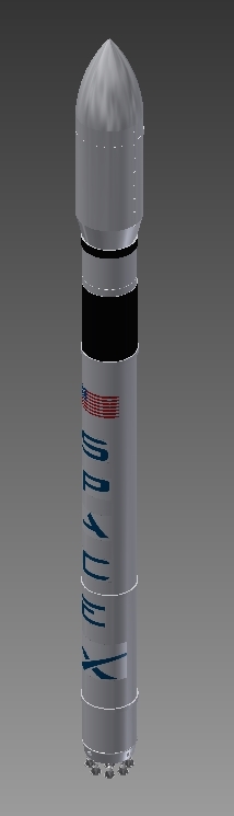 Free 3D file SpaceX Falcon 9 Rocket・3D printing template to download・Cults