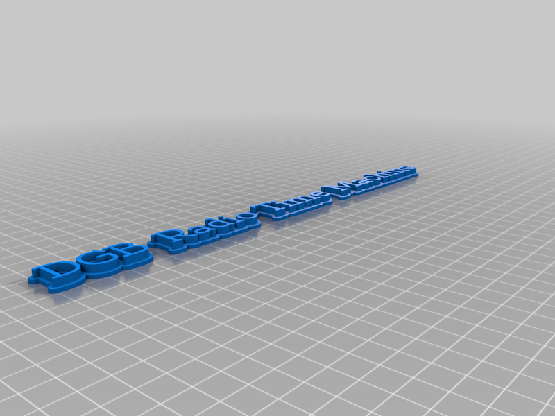Free 3D file DGB Customized 3D name plate・Template to download and 3D ...