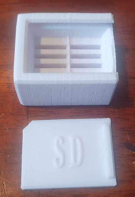 Free 3D file Lid for SD box・3D printing template to download・Cults