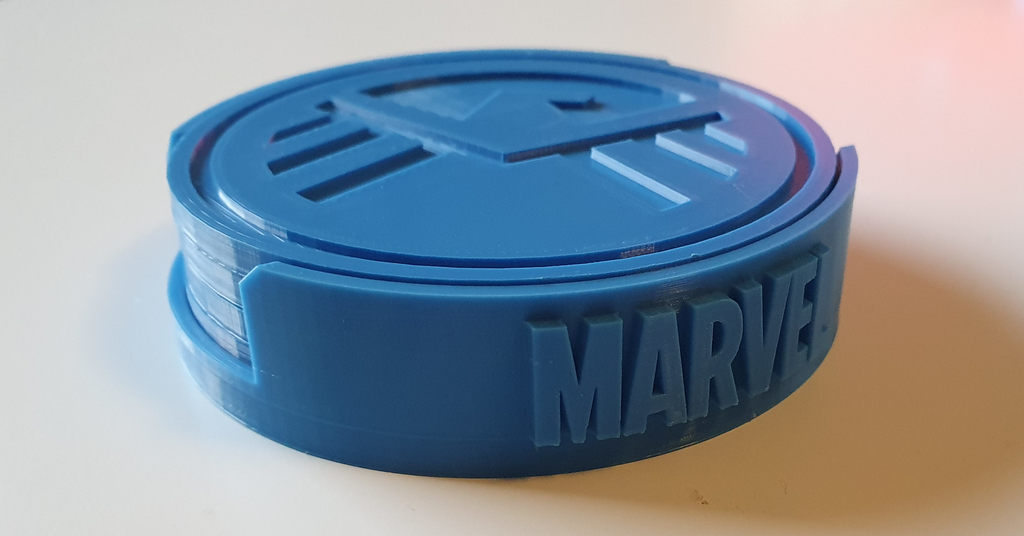 Free 3D file Marvel coaster holder・3D printable object to download・Cults