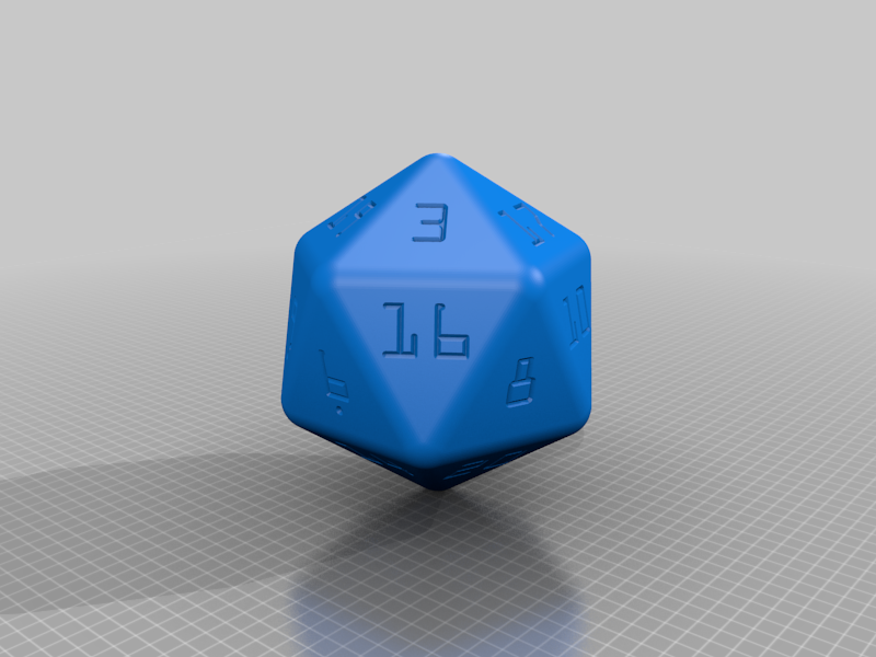 Free 3D file D20 Easy Print・3D printer design to download・Cults