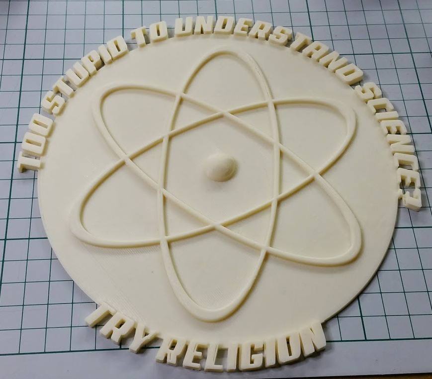 Free 3D file Too stupid for science try religion・3D print design to ...
