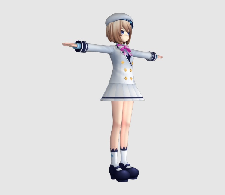 Free 3D file Hyperdimension Neptunia Blanc・Template to download and 3D ...