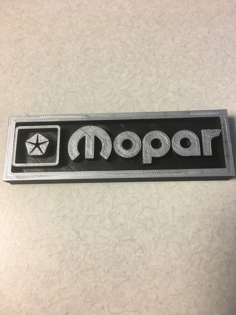 Free 3D file Mopar Name Plate・3D print design to download・Cults