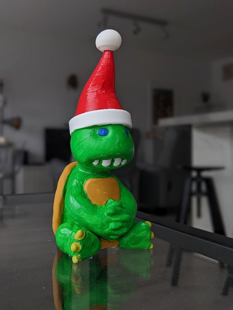 Free 3D file Santa Turtle・Model to download and 3D print・Cults